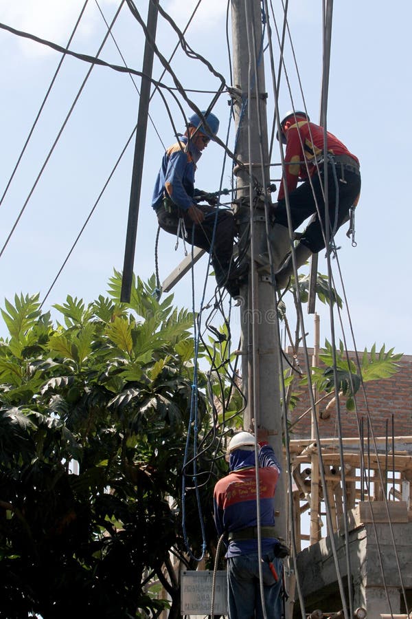 Damaged Electricity Gearbox of Internal Ladder in Wind Turbine Tower ...