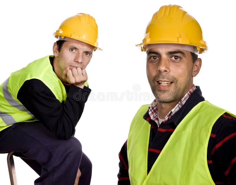 Workers stock photo. Image of male, repair, portrait - 33914754