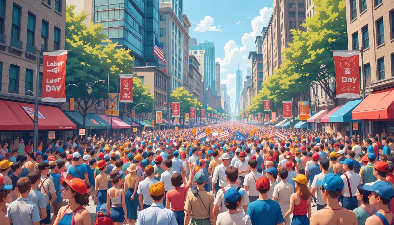 Workers Unite in a Vibrant Labor Day Parade Celebrating Equality and ...
