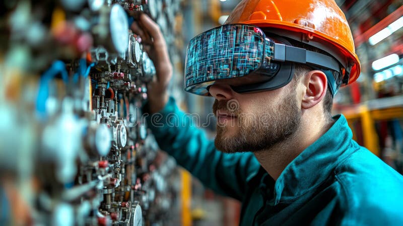 Workers Using Augmented Reality Glasses for Enhanced Visualizations in ...