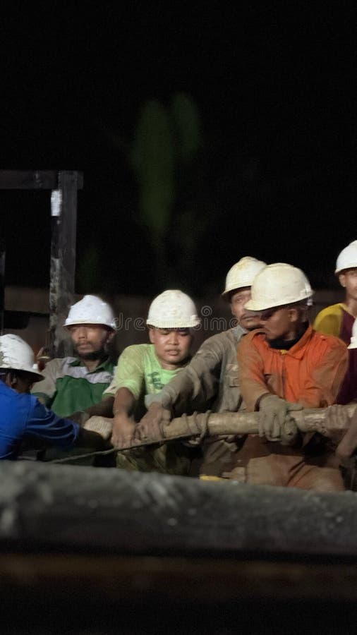 A Labor Showing His Cutting Steel Sheet. Editorial Stock Image - Image ...
