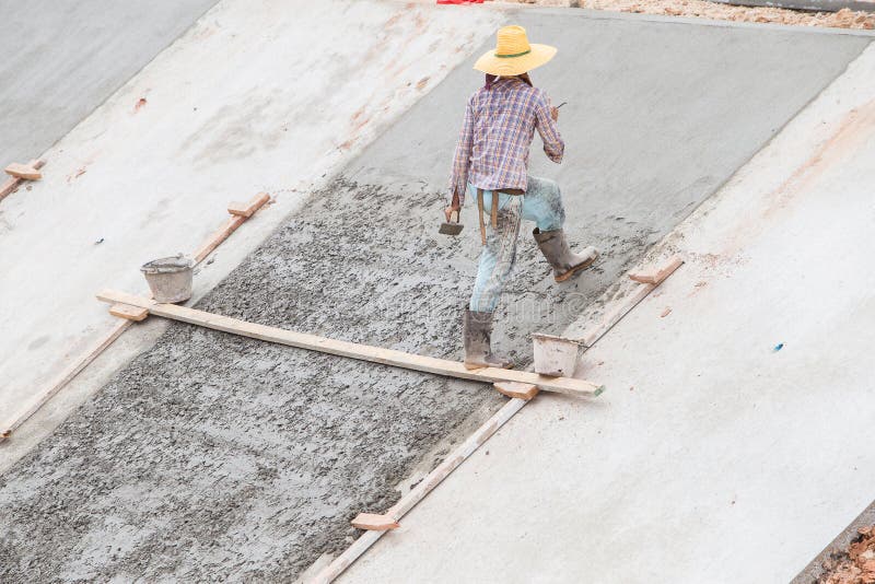 Workers were plastering. stock photo. Image of building - 97742062