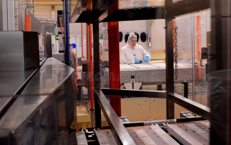 Workers Work in a Chocolate Factory in Sofia, Bulgaria 2017 Editorial ...