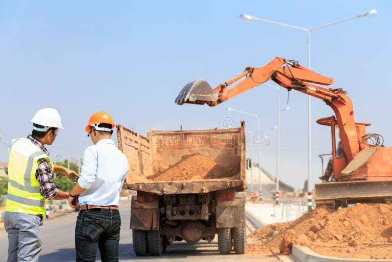 Expressway construction stock photo. Image of people - 107244376