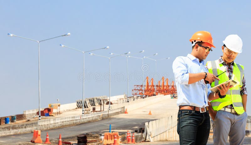 Expressway construction stock photo. Image of protective - 110394036