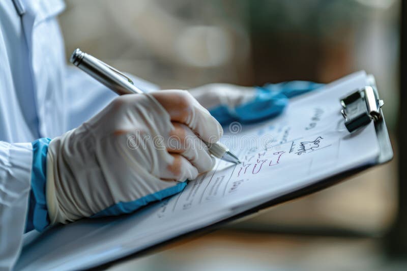 Workers are Writing on a Notepad Stock Image - Image of paper, male ...