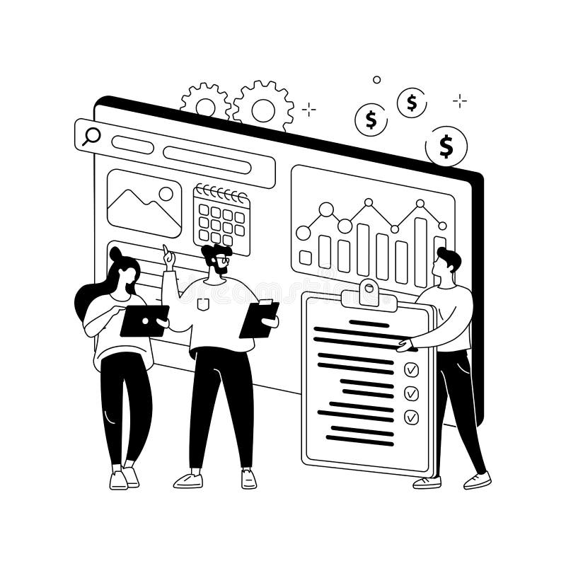 Workflow Abstract Concept Vector Illustration. Stock Vector ... Workflow Abstract Concept Vector Illustration. Stock Vector ...