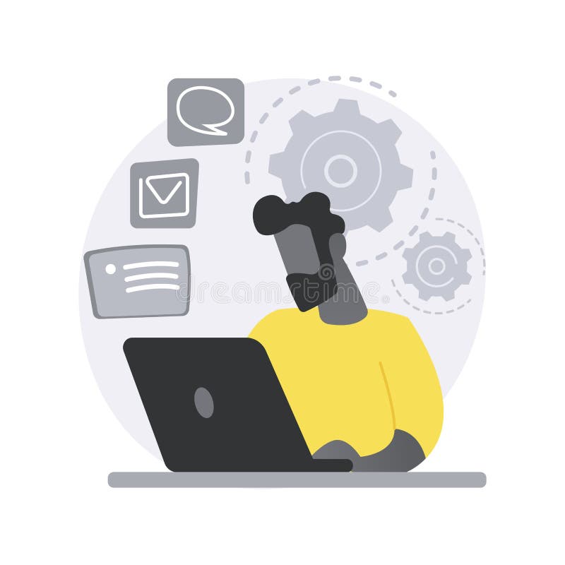 Workflow Abstract Concept Vector Illustration Stock Vector ...