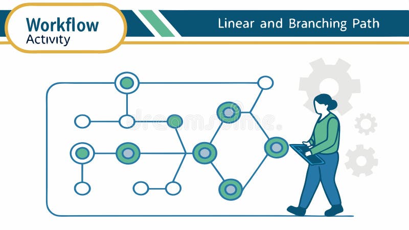 Workflow Activity Diagram, Process Flowchart Vector, Vector Design Generative AI Stock Vector ...