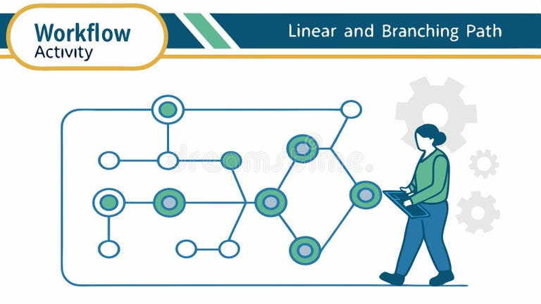 Workflow Activity Diagram, Process Flowchart Vector, Vector Design Generative AI Stock Vector ...