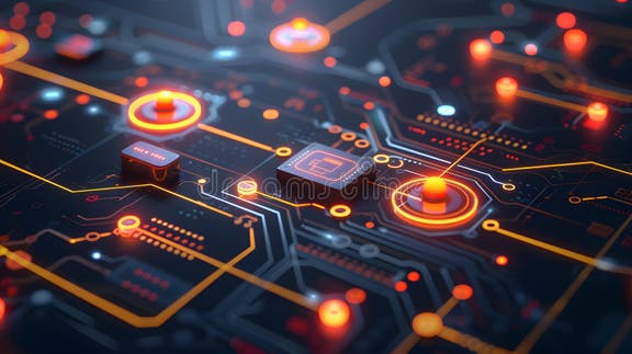 Workflow Analysis Digital Flowchart and Process Metrics Stock ...
