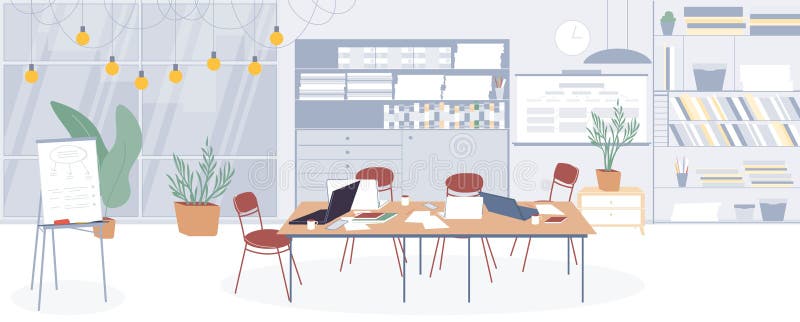 Workflow of Business People Flat Vector Illustration Concept Stock ...