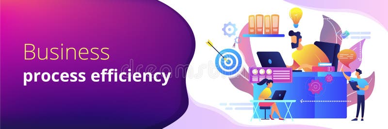 Workflow Web Banner Concept Stock Vector Illustration Of Pattern