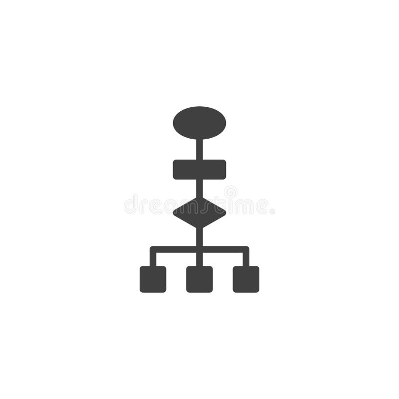 Workflow Diagram Vector Icon Stock Illustration - Illustration of ...