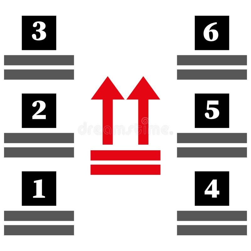 Workflow Diagram Vector. Numbered Steps with Arrows. Black, Red, and ...