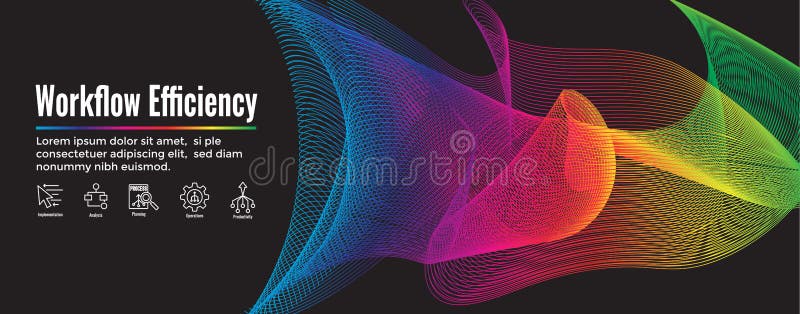 Banner Automation Concept Illustration with Icons and Key Stock Vector ...