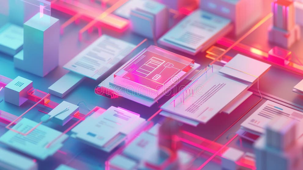 Workflow Efficiency, Illustration of a Streamlined Document-centric ...