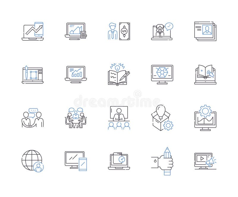 Workflow and Employee Outline Icons Collection. Workforce, Employee ...