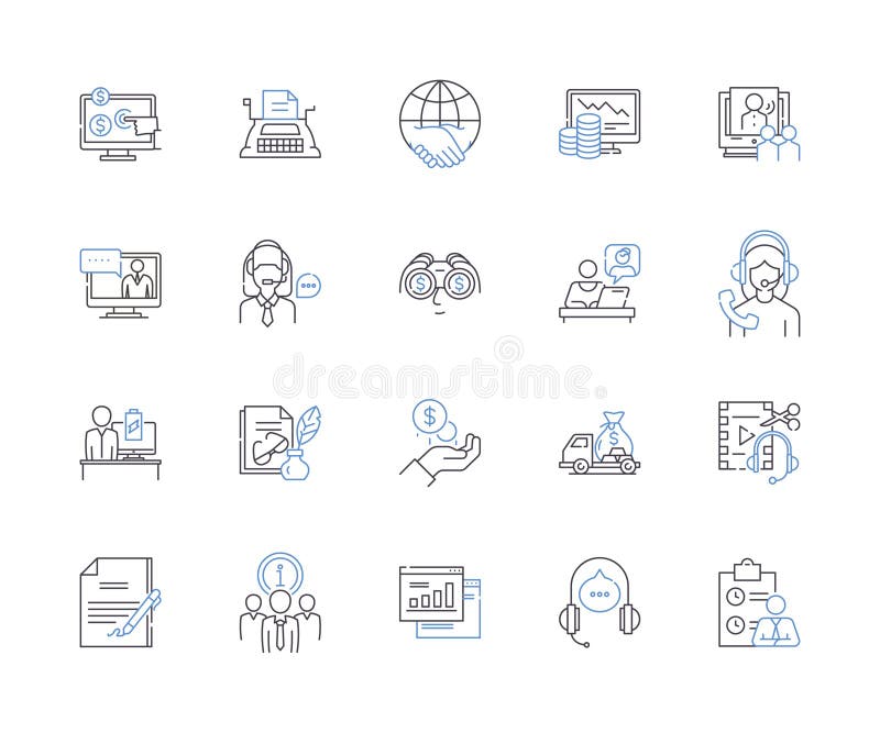 Workflow and Employee Outline Icons Collection. Workforce, Employee ... Workflow and Employee Outline Icons Collection. Workforce, Employee ...
