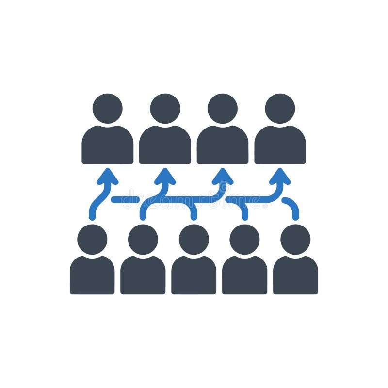 Workflow Hierarchy Icon stock vector. Illustration of sign - 350466615