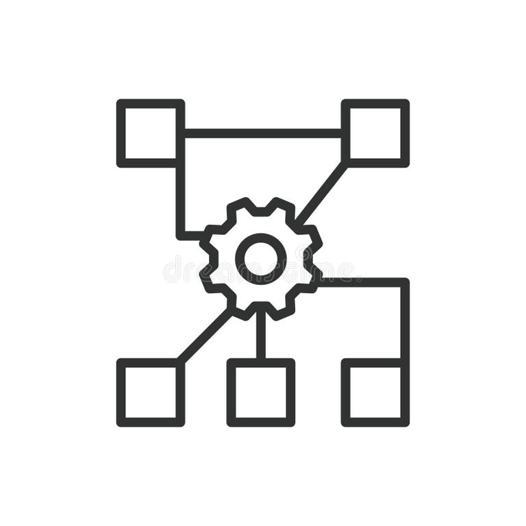 Workflow, Icon in Line Design. Workflow, Process, Task Flow, Productivity, Business Process ...