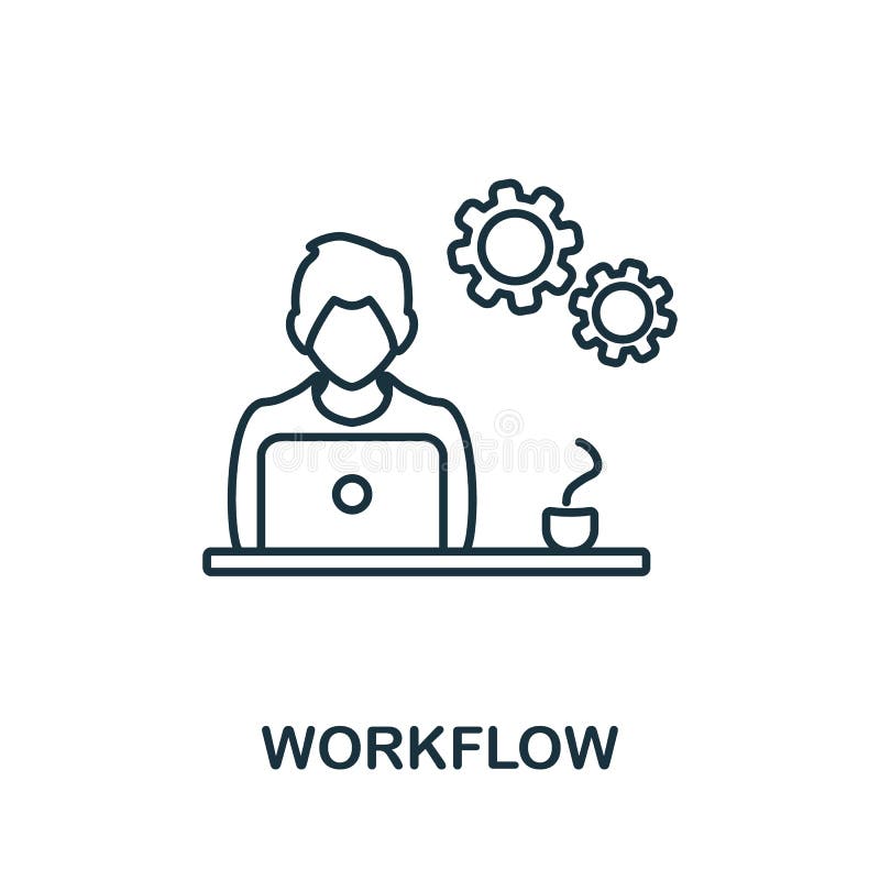 Workflow Icon. Line Element from Project Development Collection. Linear ...