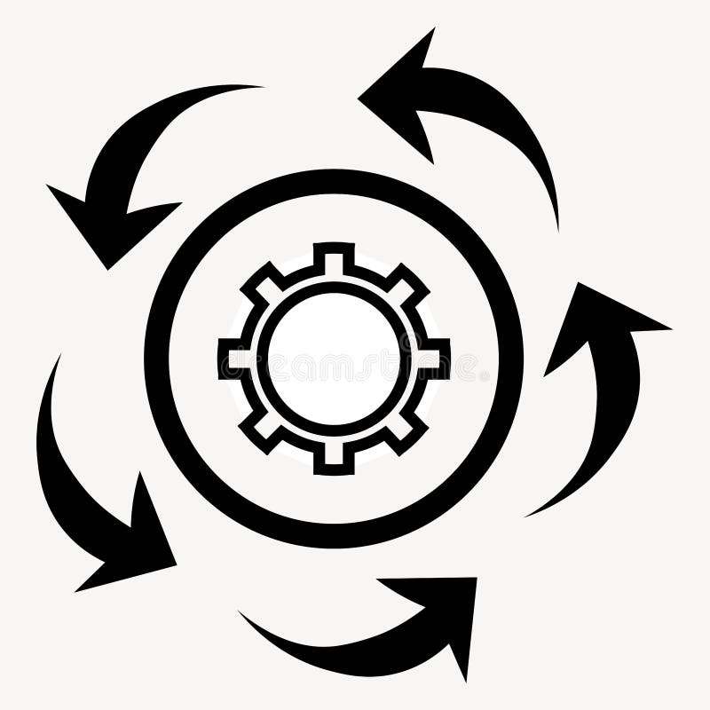 Workflow Icon in Line Style. for Your Design, Logo. Vector Illustration ...