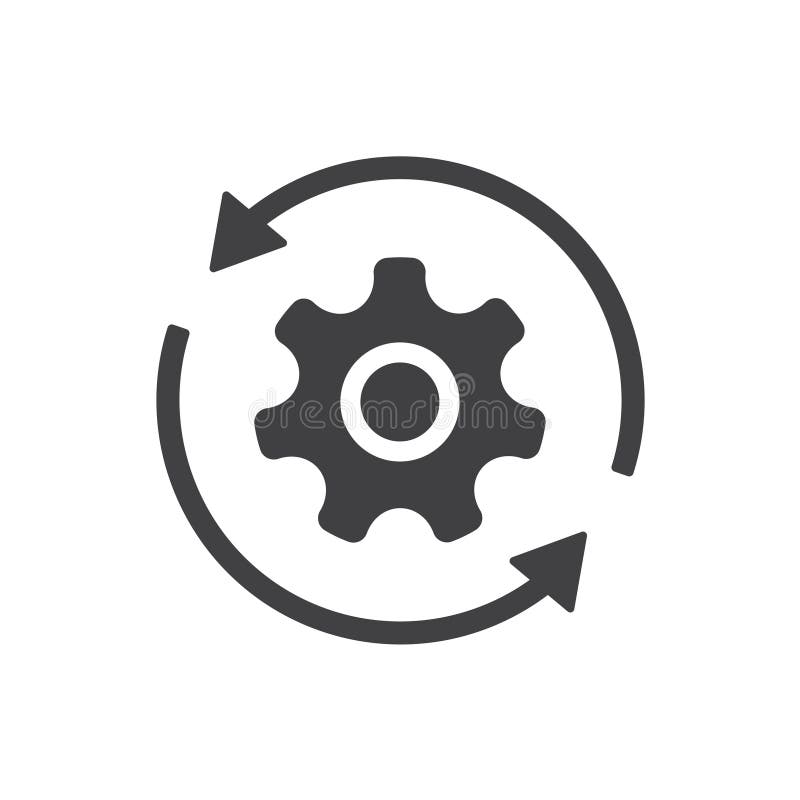 Workflow Icon, Operations, Procedure, Cog, Gear, Work, Flow, Pictogram ...