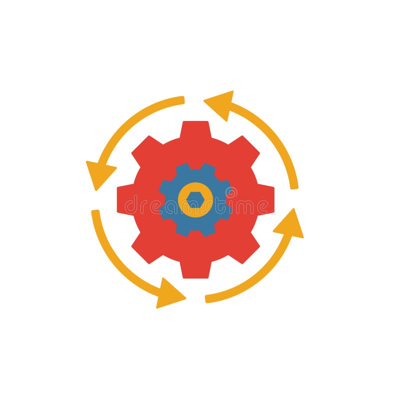 Workflow Icon Symbol. Creative Sign from Crm Icons Collection. Filled ...