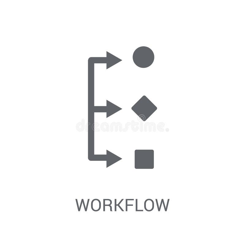 Workflow Icon. Trendy Workflow Logo Concept on White Background Stock ...