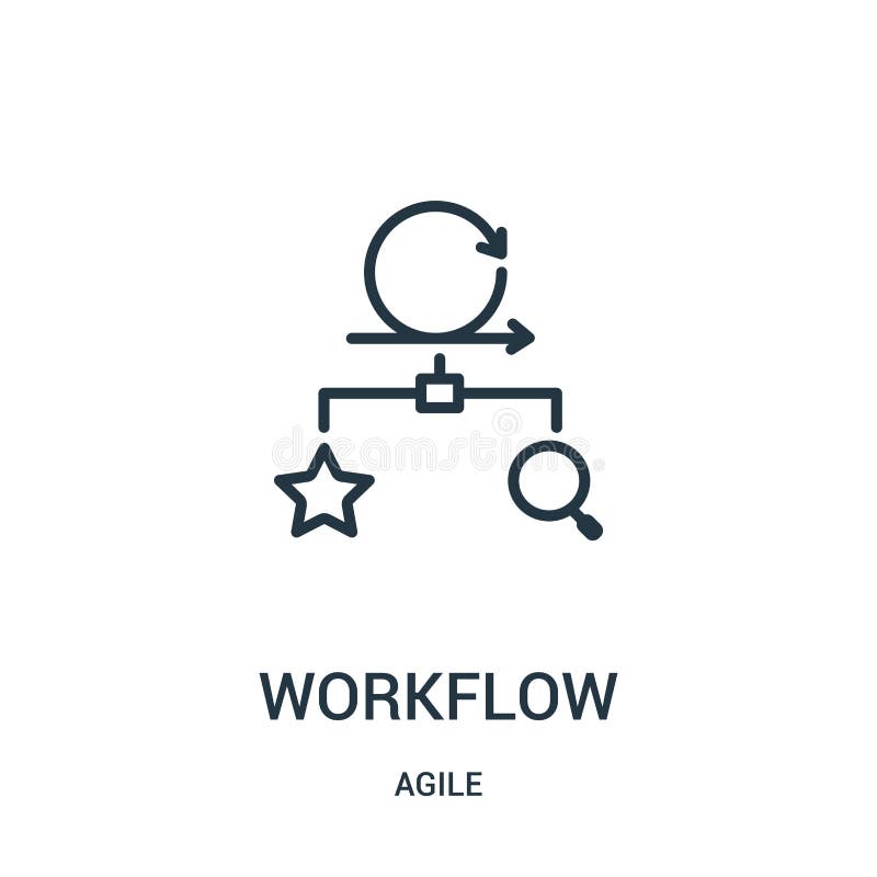 Workflow Icon Vector From Agile Collection Thin Line Workflow Outline Icon Vector Illustration
