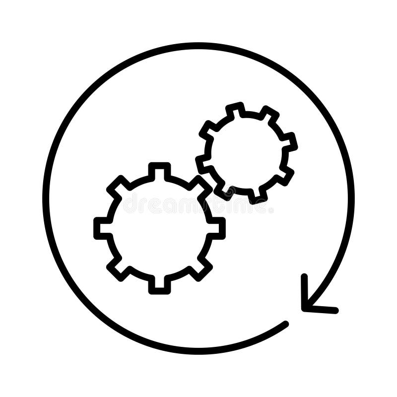 Workflow Icon Vector Illustration Stock Vector - Illustration of ...
