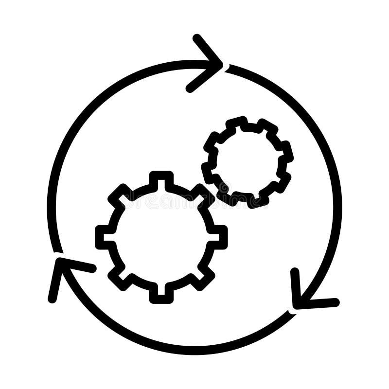 Workflow Icon Vector Illustration Stock Vector - Illustration of icon ...