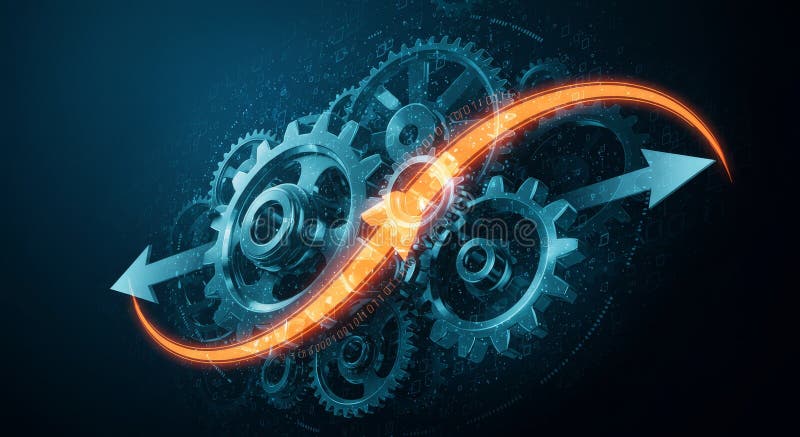 Workflow Integration Business Process Optimization Symbolizing ...