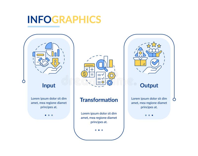 Workflow Key Components Rectangle Infographic Vector Stock Illustration ...