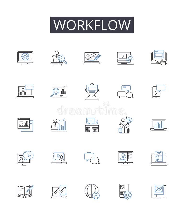 System Process Procedure Icons Stock Illustrations – 645 System Process ...