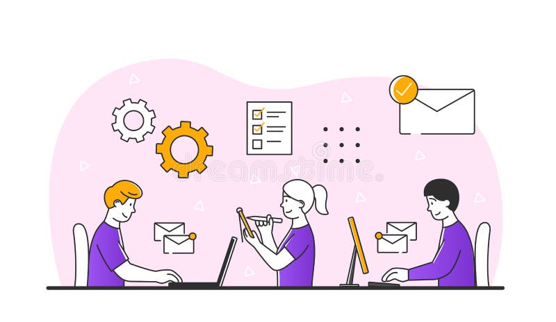 Workflow Management Concept Stock Vector - Illustration of concept ...