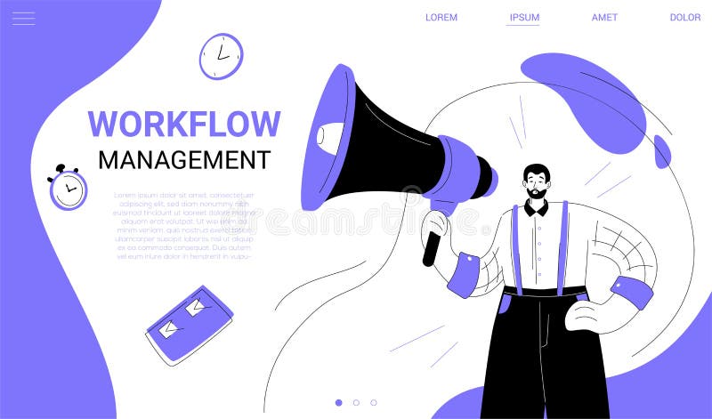 Workflow Management - Modern Colorful Isometric Vector Illustration ... Workflow Management - Modern Colorful Isometric Vector Illustration ...