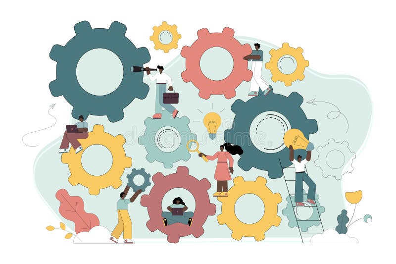 Management Teamwork Concept Stock Illustrations – 173,746 Management ...