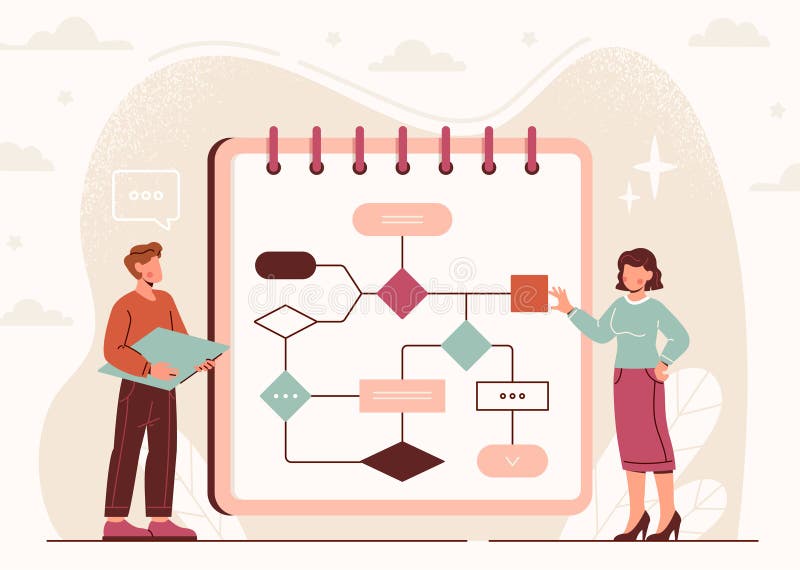 Workflow Optimization Concept Stock Vector - Illustration of plan ...