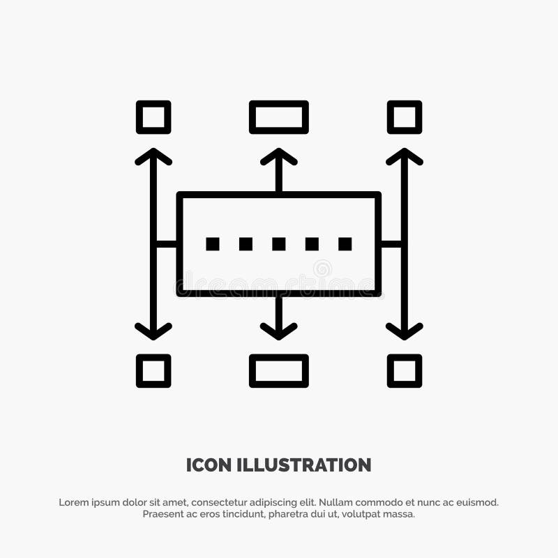 Workflow, Workflow Planning, Business, Modern, Planning Line Icon ...