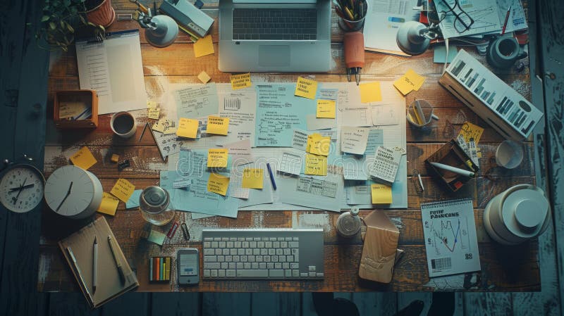 Workflow Planning, an Intricate Overview of a Manual, Analog Workspace ...