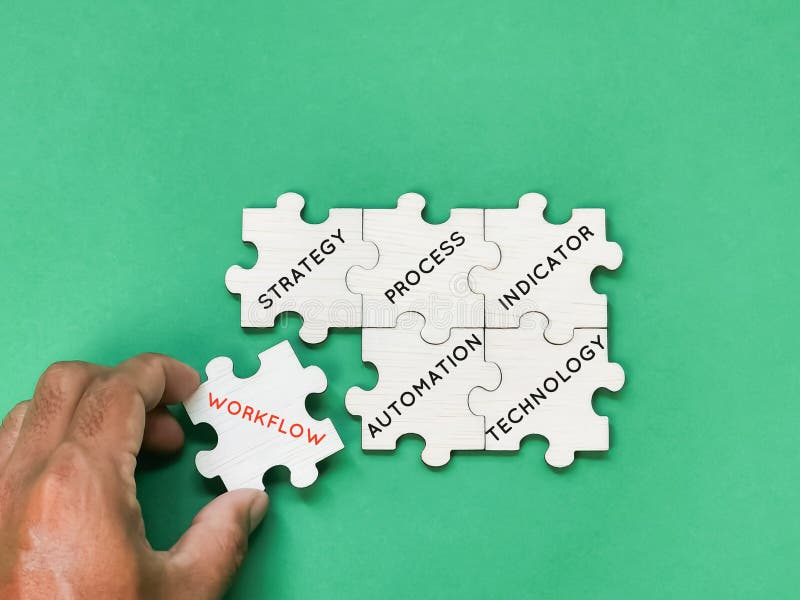 Workflow Process Concept To Improve Effectiveness Stock Photo - Image ...