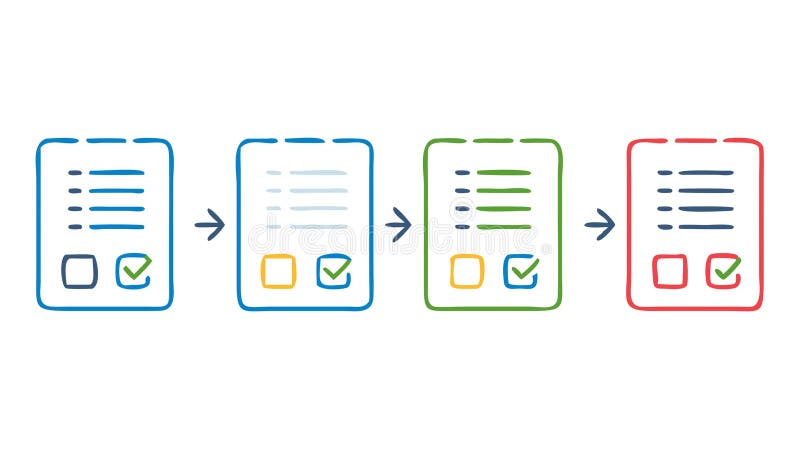 Workflow and Process Diagram Icons, Step-by-Step System, Vector Design Generative AI Stock ...