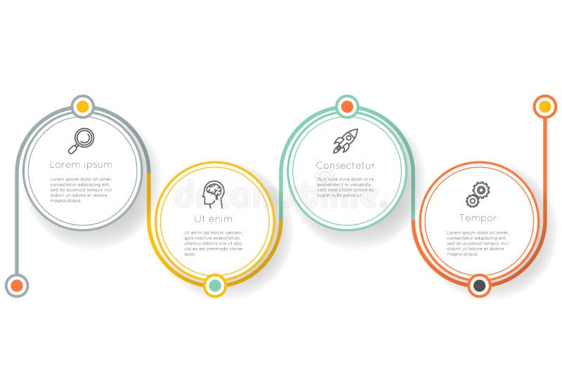 Business Process Diagram Infographic Presentation Label Options Steps ...