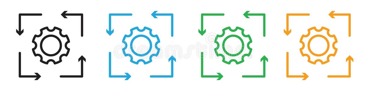 Process Icon Line Stock Illustrations – 142,980 Process Icon Line Stock ...