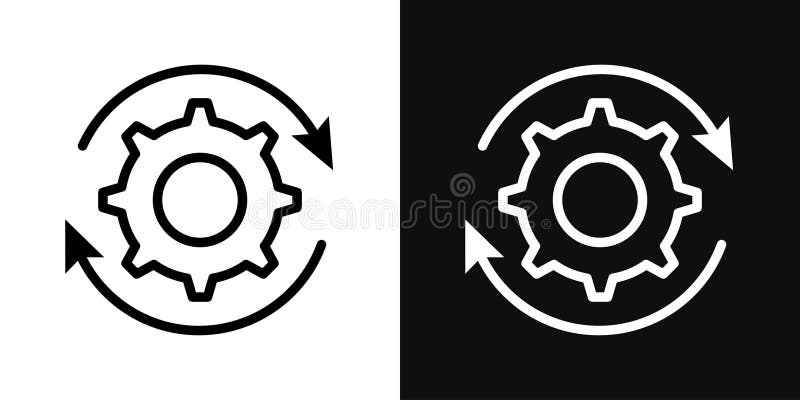 Workflow process icon stock vector. Illustration of automation - 330451827