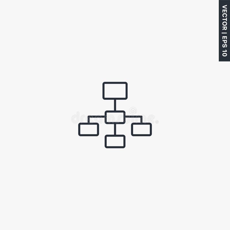 Workflow, Process, Linear Style Sign for Mobile Concept and Web Design ...