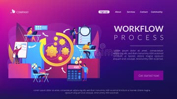 Workforce Automation Landing Page Stock Illustrations – 21 Workforce ...