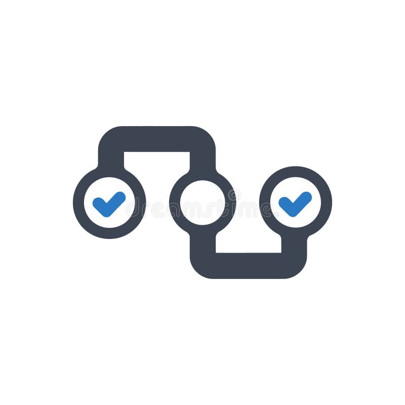 Workflow Steps Icon stock vector. Illustration of path - 361702192